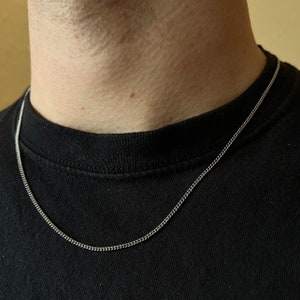 Gold Connell Chain - 2mm Thin Mens Gold Chain Necklace - 18K Gold ...