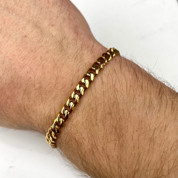 18k Gold Bracelet - Etsy