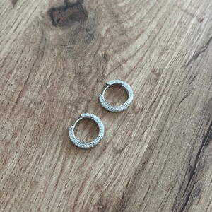 Mens Earring, Chunky Gold Diamond Hoop Earring, Mens Hoop Earring, Gold ...