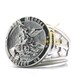 Mens Ring Gold St Michael Ring Signet Sovereign - Rings for Men, Large ...