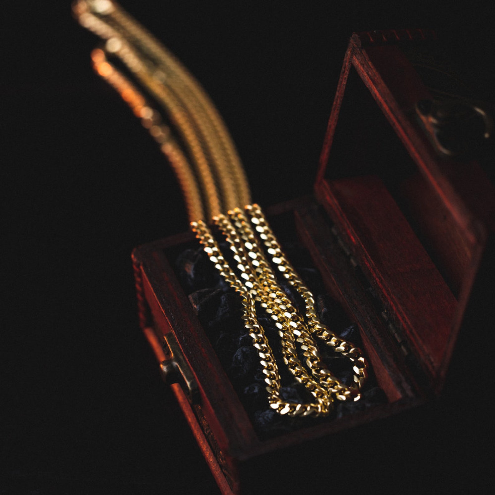 Thick 23K Gold Chain - Gold Miami Cuban Link Chain - Mens Gold Chains ...