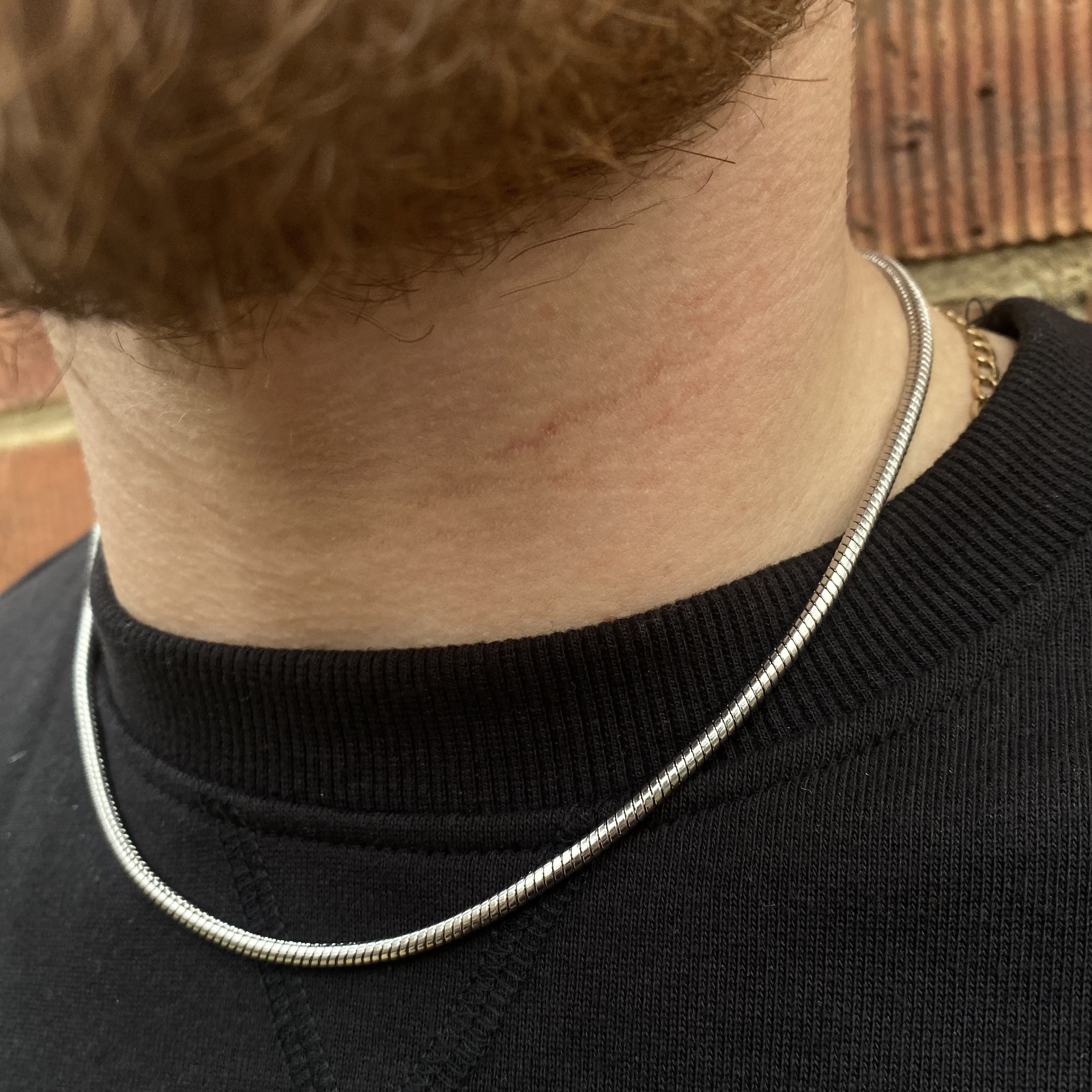 Silver Snake Chain - Mens Silver Chain Necklace - Mens Chain ...
