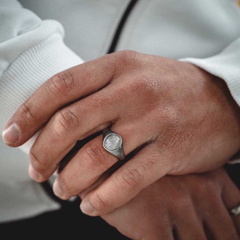 Mens Signet Ring Silver Signet Ring Men Mens Signet Ring - Etsy
