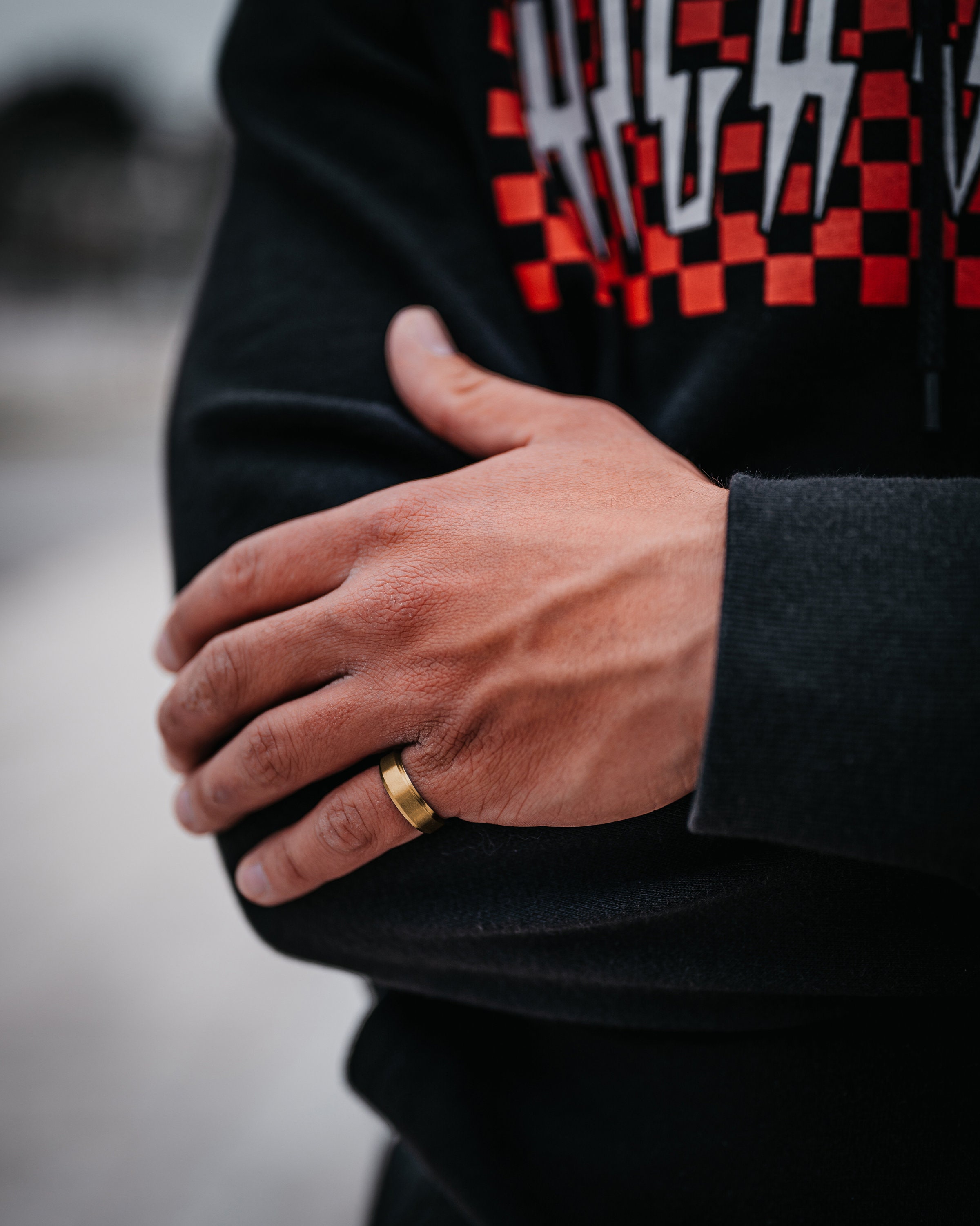 Mens Ring 18K Gold Band Ring Men Mens Pinky Rings Signet | Etsy