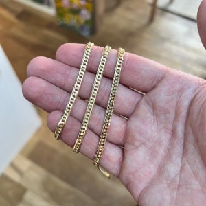 Gold Chain - Gold Double Curb Link Chain - Mens Gold Chains - Mens ...