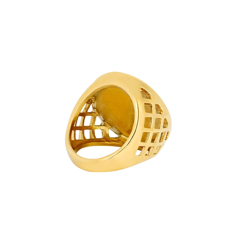 18K Gold Sovereign Ring St George Ring Men Gold Signet Ring - Etsy UK