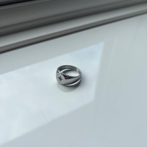 North Star Signet Ring Men, Mens Pinky / Index Ring, Mens Jewelry - 18K ...