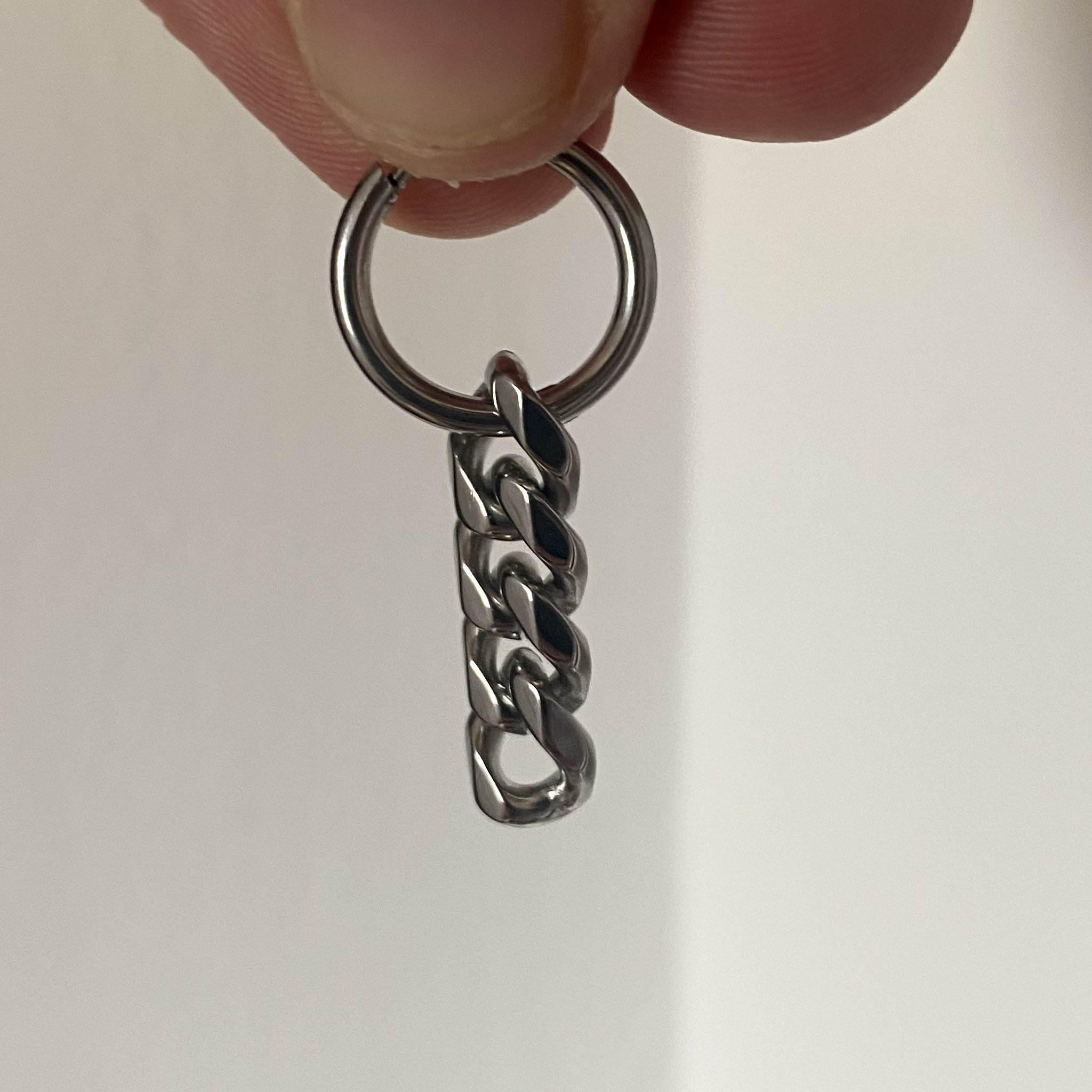 Mens Earrings - Mens Chain Earring - Gold Hoop Chain Earrings Men ...