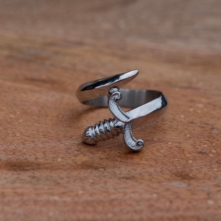Silver Sword Ring Mens Ring Ring for Men Stainless Steel - Etsy UK