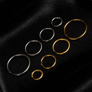 Mens Earrings - Large Gold Hoop Earrings for Men - Mens Gold Hoops ...