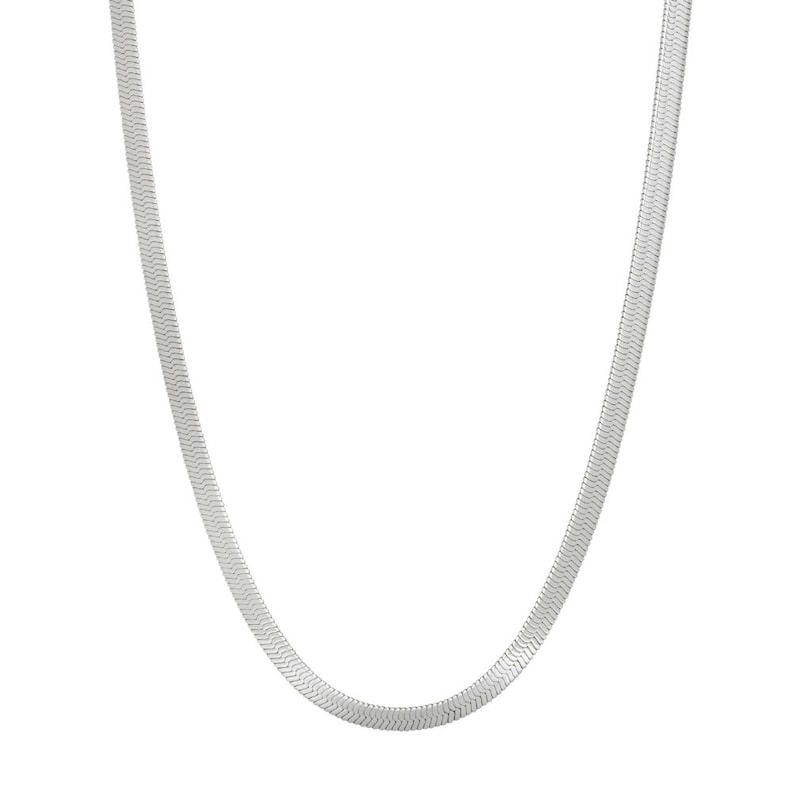 Silver Snake Chain Mens Necklace Chain 3mm / 5mm Flat Gold - Etsy