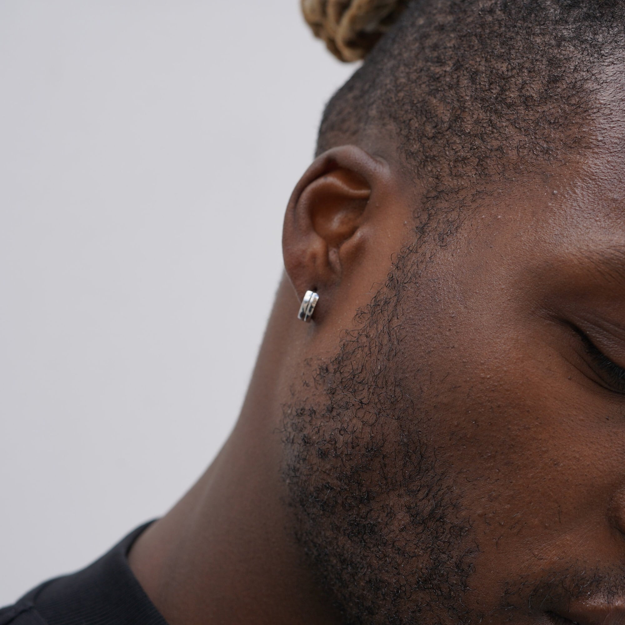 Mens Silver Hoop Earrings - Silver 10mm Mens Hoop Earrings - Hoops for ...