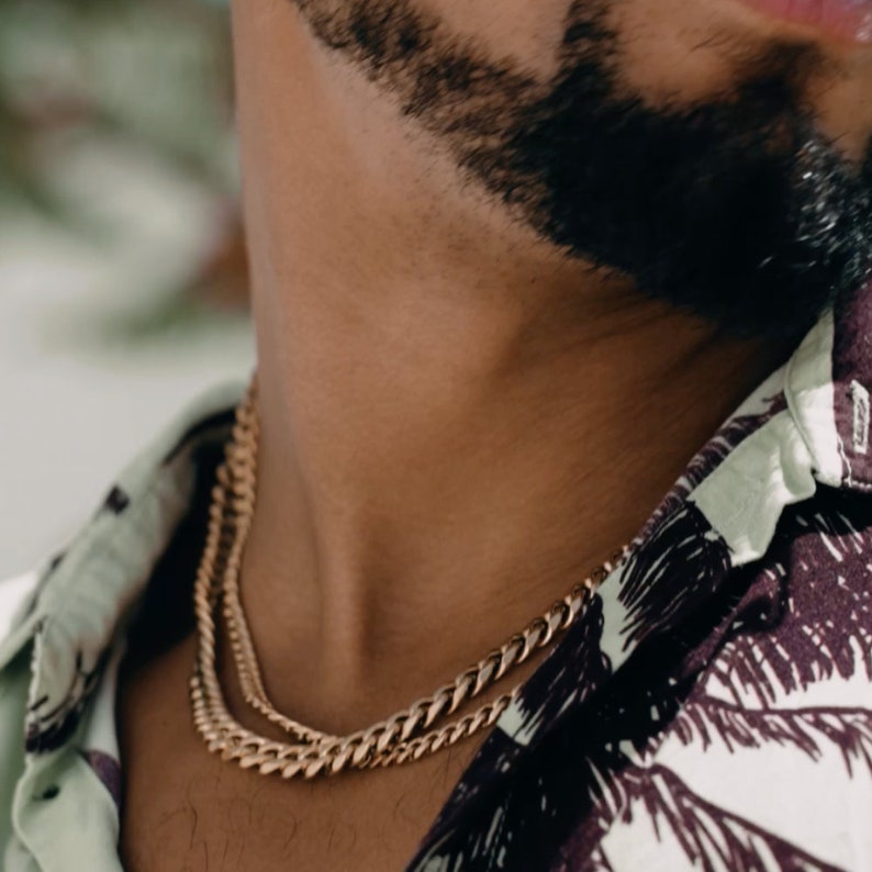 18K Gold Necklace Chain, Mens Gold Chain Summer Necklaces, Gold Chains ...