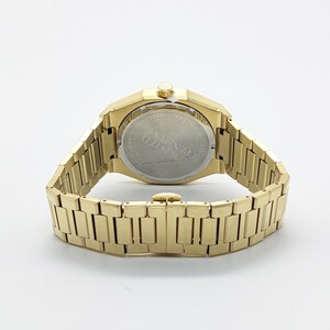 Mens Watch - Gold Stainless Steel Wristwatch - Gold Japanese Movement ...
