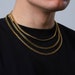 Gold Cuban Chain 18K Gold Chain Necklace Mens Gold Curb - Etsy
