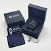 Mens Watch - Black Stainless Steel Wristwatch - Black & Gold Japanese ...