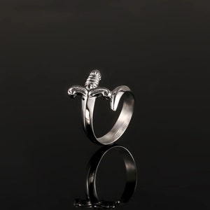 Mens Samurai Sword Ring Mens Ring Gold Sword Ring Signet / Band Ring ...