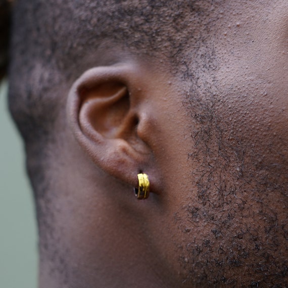 Men's 10mm gold hoop earrings store