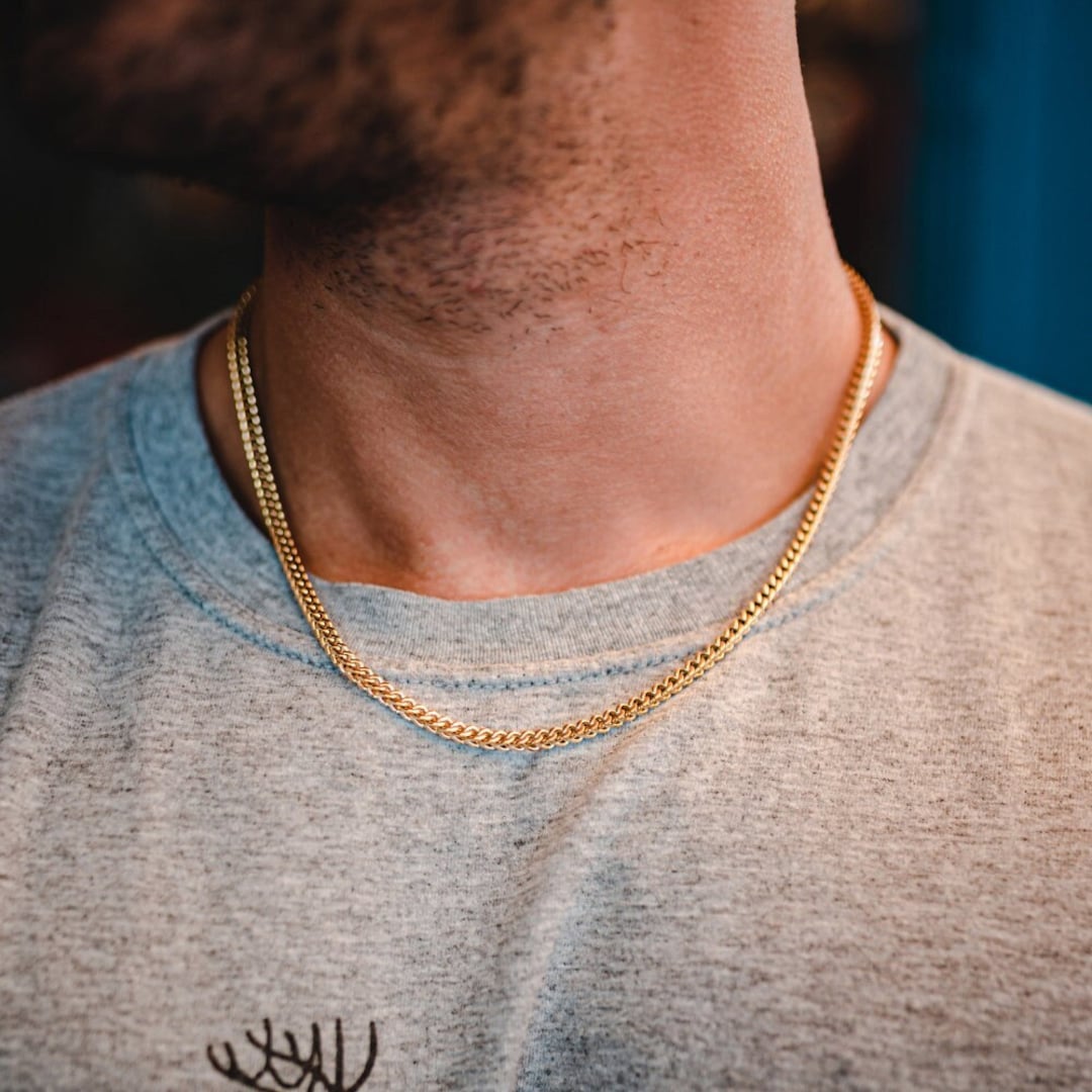 Gold Franco Chain Necklace Mens Gold Link Chain Gold Chains Gold Chain Men By
