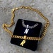 Mens Initial Necklace - Silver Chunky Chain With Initial - Silver Chain ...