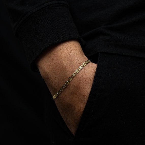 Gold Herren Armband Kette fur Manner Valentino Link Armband Kette Herren Goldkette Liebe Herz Gold Armbander fur Frauen Manner Herrenschmuck Etsy