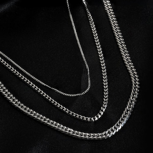 5mm Silver Connell Chain, Mens Chain, Silver Curb Chain Mens, Mens ...
