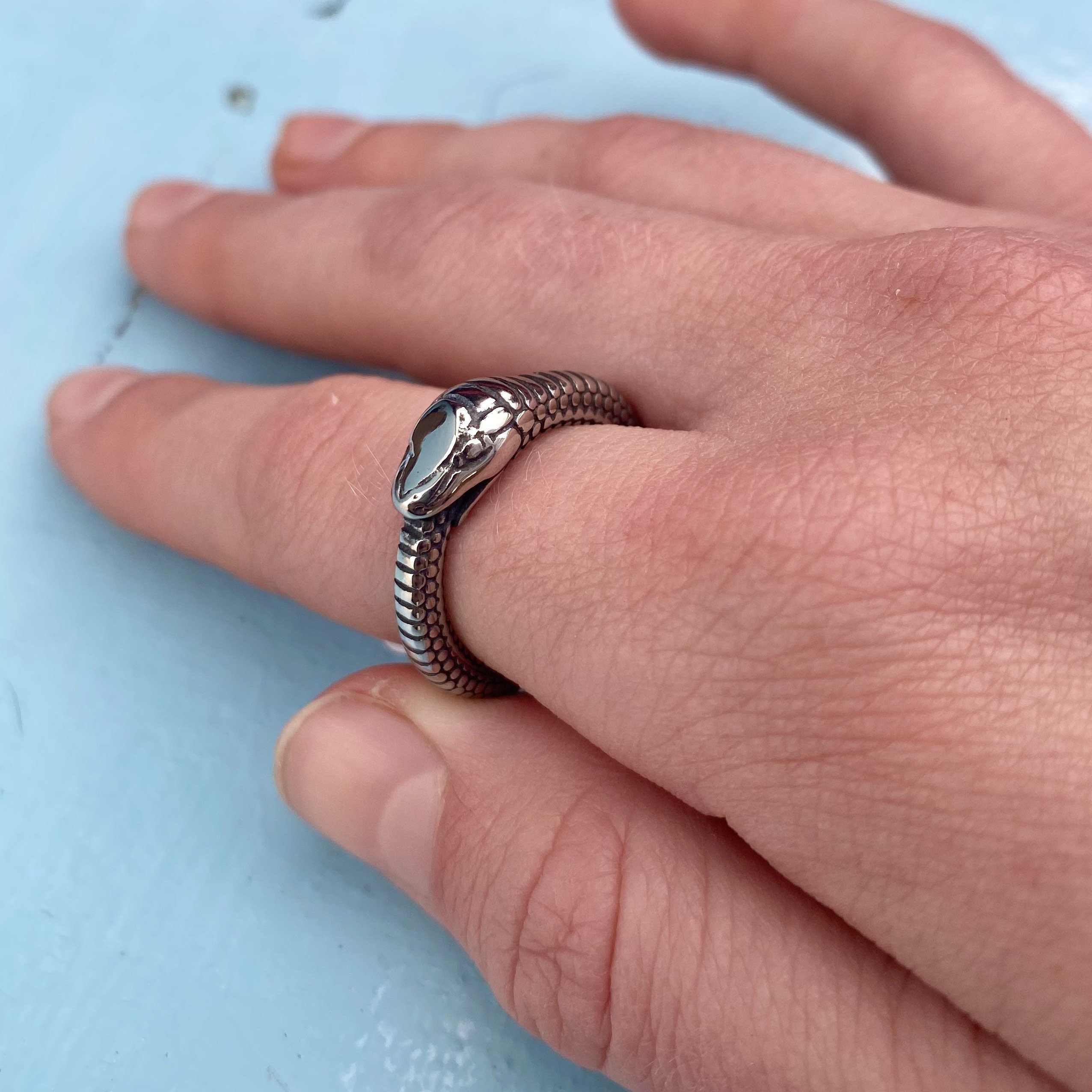 Silver Snake Ring Womens Ladies Silver Snake Ring Serpent | Etsy