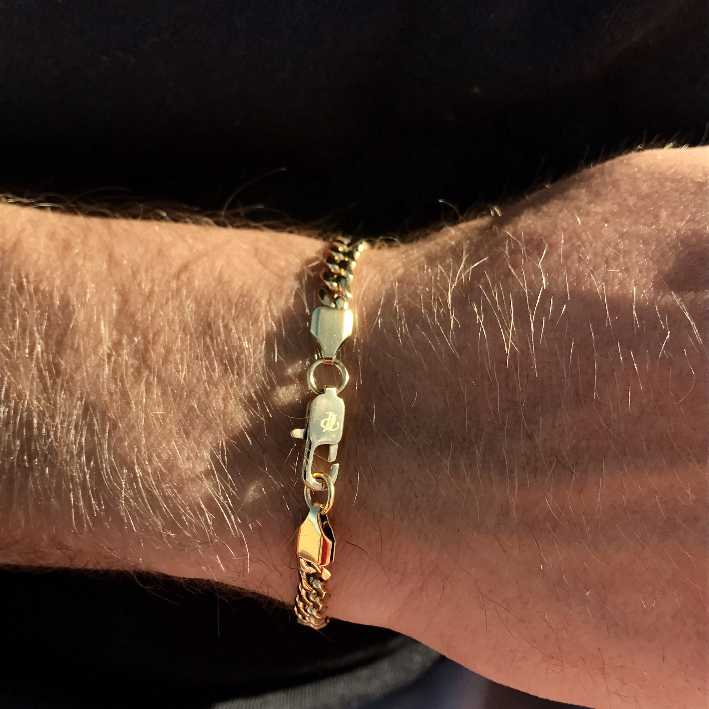 18k Gold Mens Bracelet Chain for Men Silver Bracelets Cuban - Etsy UK