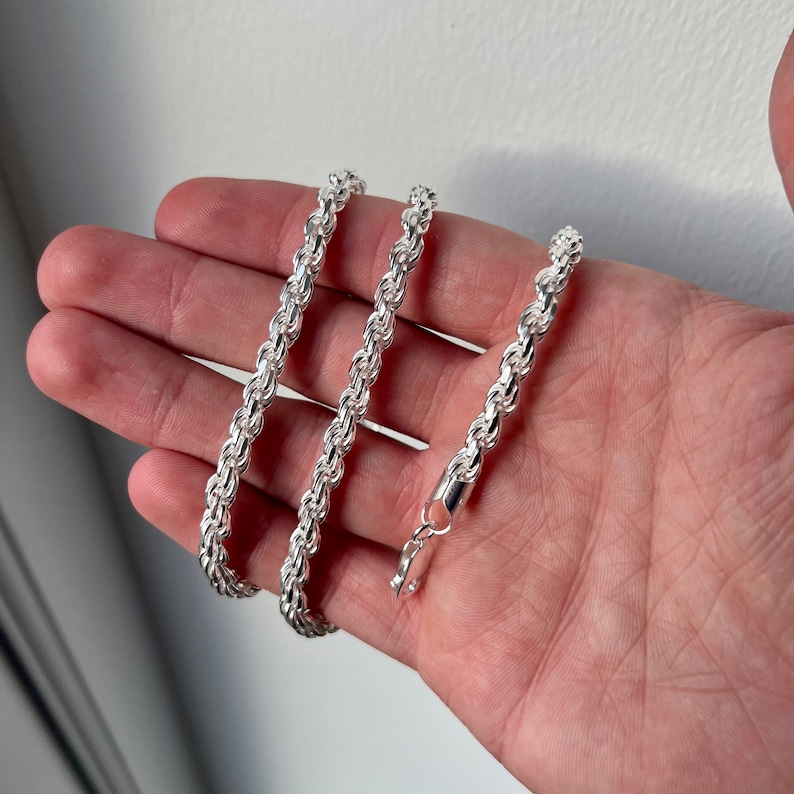 23K Gold Rope Chain - Mens Jewelry - Thick Twisted Rope Chain for Men ...