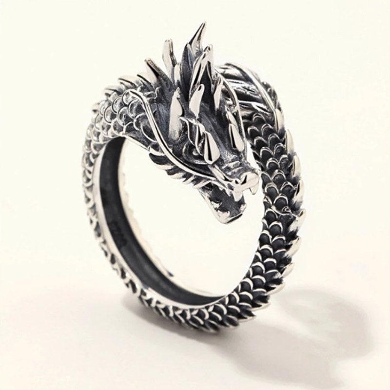 Mens Dragon Ring - Etsy