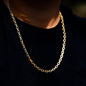 Gold Rolo Chain, 23K Gold Chain Necklace, Mens Gold Link Chain, Gold ...