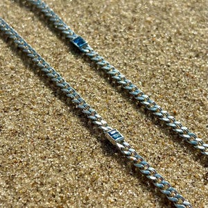 Gem Necklace - Mens Gold Necklace Blue Gemstone - Gold Chain Multiple ...