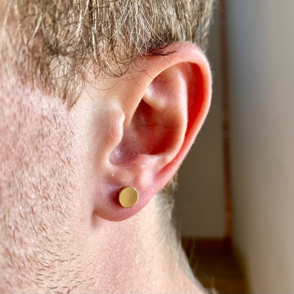 Gold Stud Earrings - Etsy