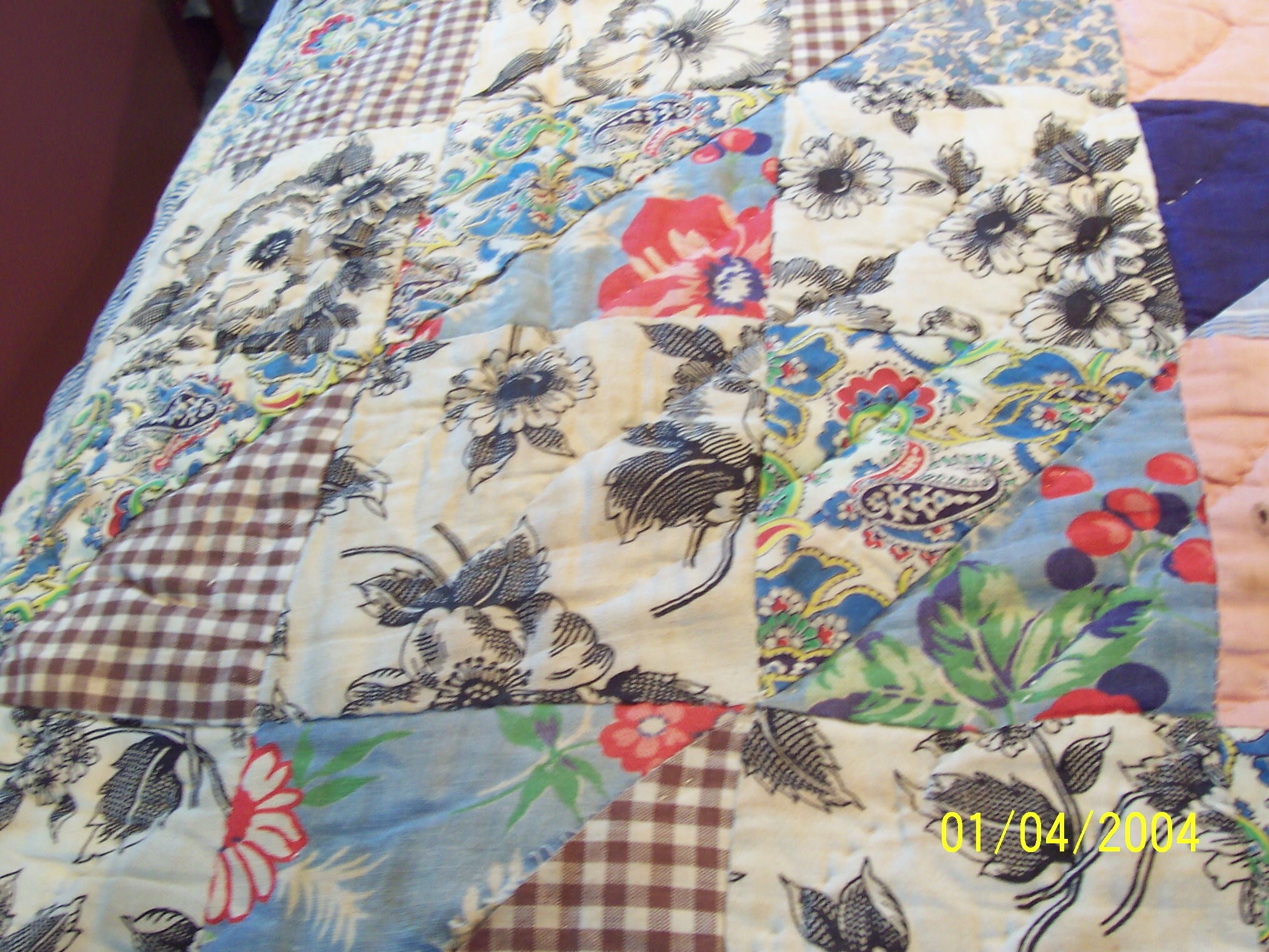 1930s True Scrap Triangle and Squares Quilt - Etsy