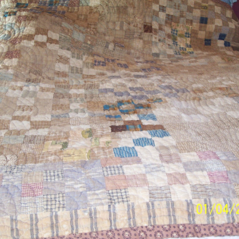 Primitive Quilt - Etsy