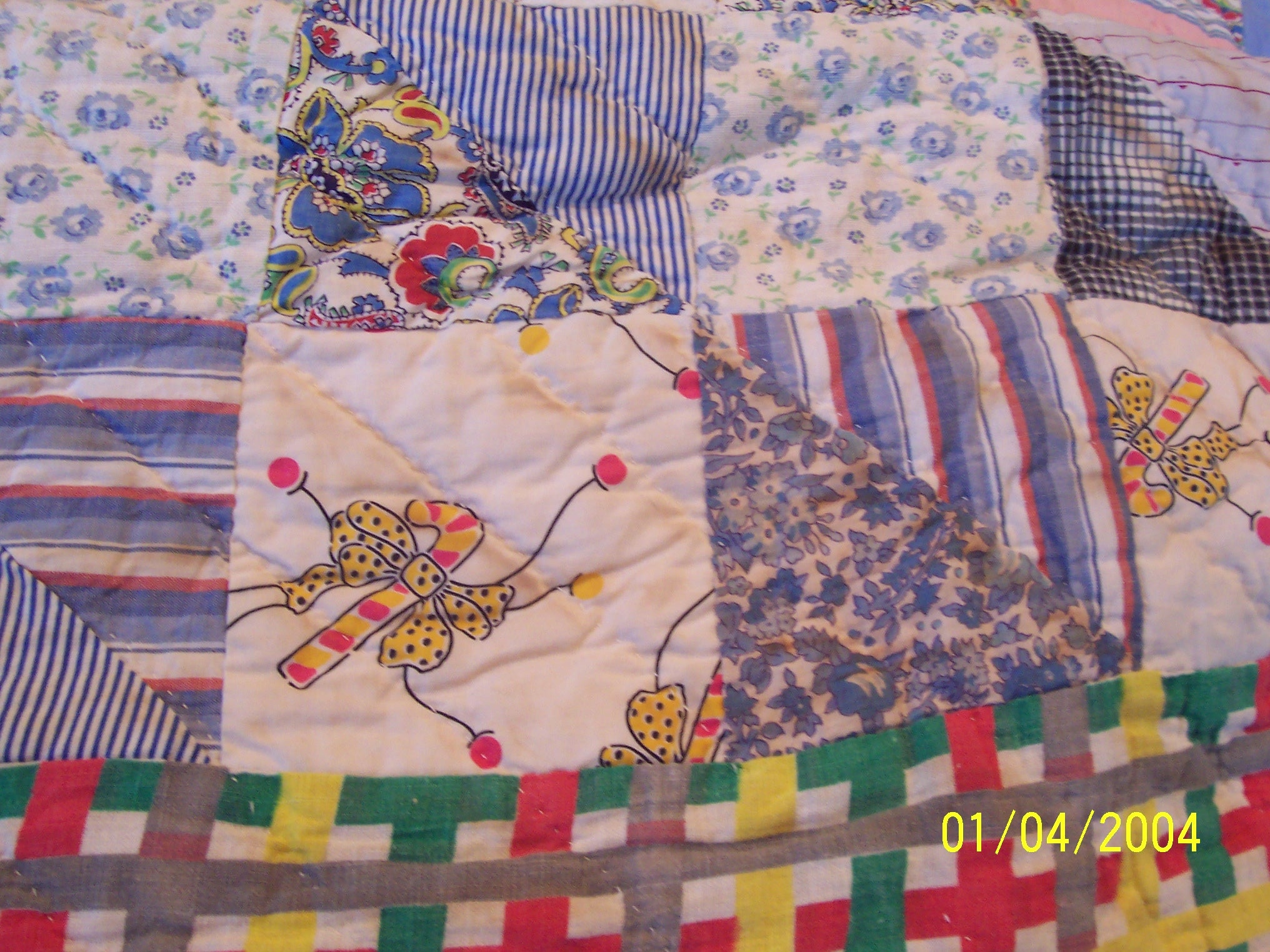 1930s True Scrap Triangle and Squares Quilt - Etsy