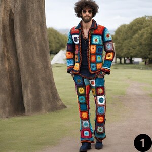 2 Piece Mens Retro Vintage Clothing, Funky Men Clothes, Party Clothing ...