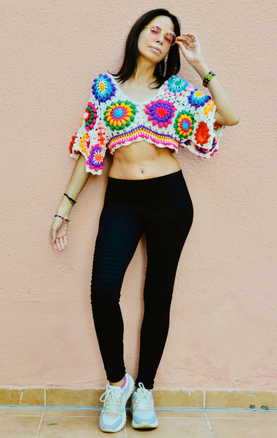 Women Knit top Colorful crochet top Women crochet top Boho | Etsy