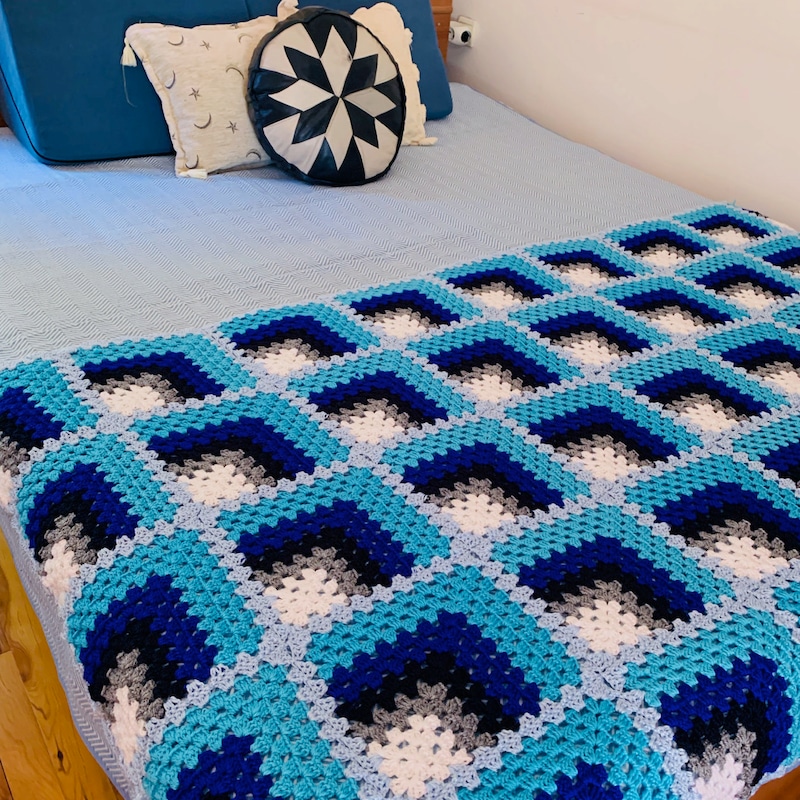 3d Crochet Blanket Pattern - Etsy