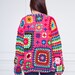 Colorful Sweater Colorful Cardigan Cardigan Woman Colorful - Etsy