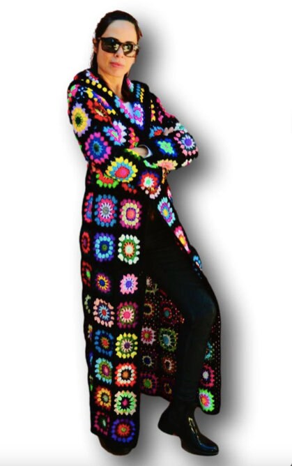 Multicolor Jacket Festival Jacket Sweater for Girlfriend - Etsy