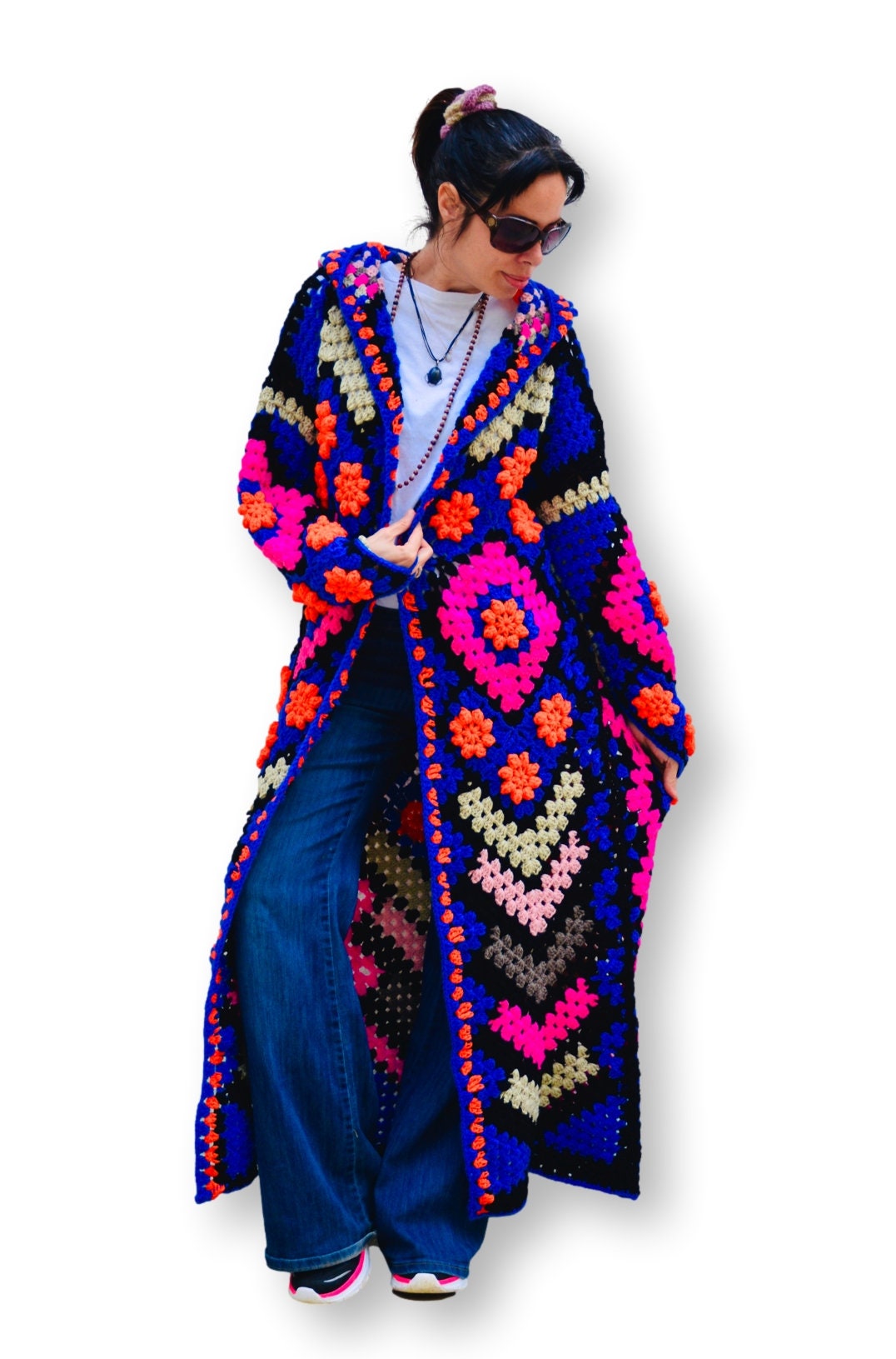 Multicolor Jacket Festival Jacket Sweater for Girlfriend - Etsy