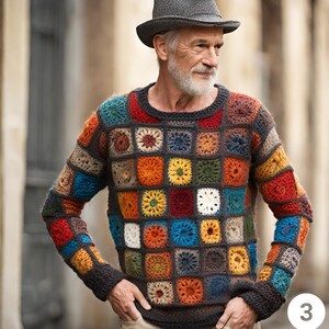 Unique Mens Gift, Wool Sweater for Men, Wool Jacket, Patchwork ...