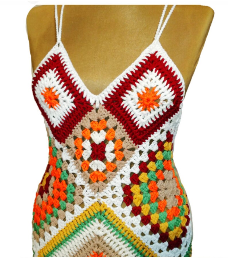 Crochet Dress Sexy Crochet Dress Summer Crochet Dress Long Etsy