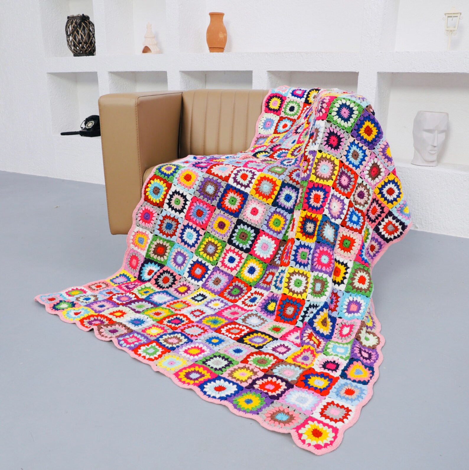 Oversize Knit Blanket Oversize Crochet Blanket Large Knit - Etsy