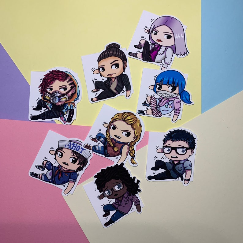 Dead by Daylight // Chibi Vaulting Stickers - Etsy