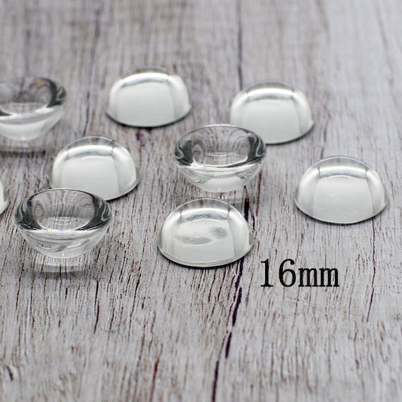 20/50/100PCS Half Sphere Round Crystal Glass Magnifying High | Etsy