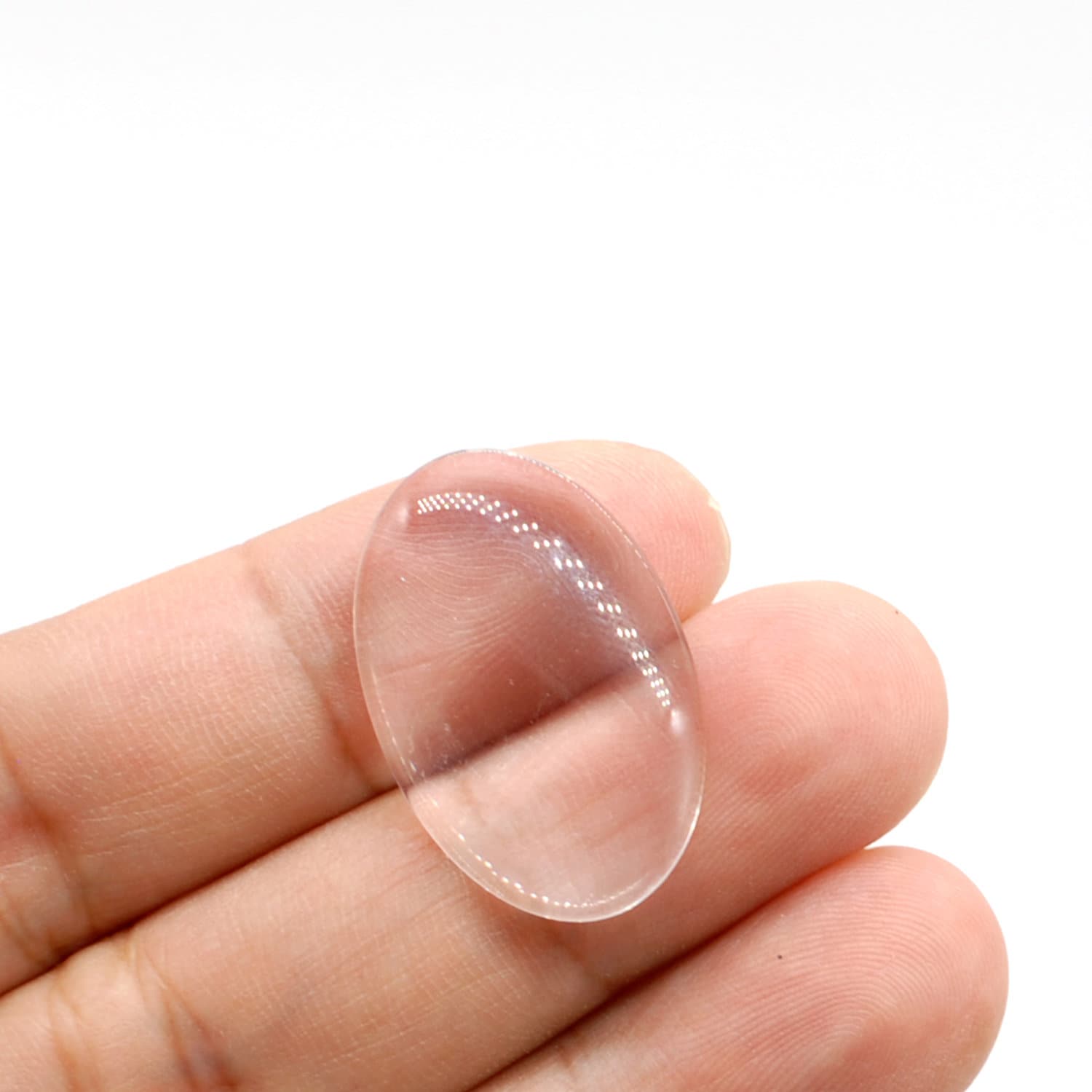 15/40PCS Oval Shape Crystal Glass Magnifying High Dome - Etsy