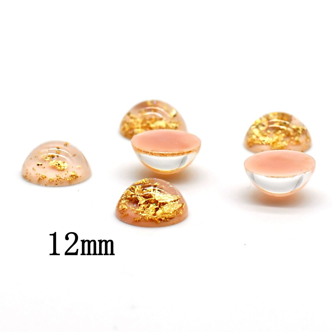 Clearance 50PCS Pink Rose Gold Leaf Opal Slime Resin - Etsy