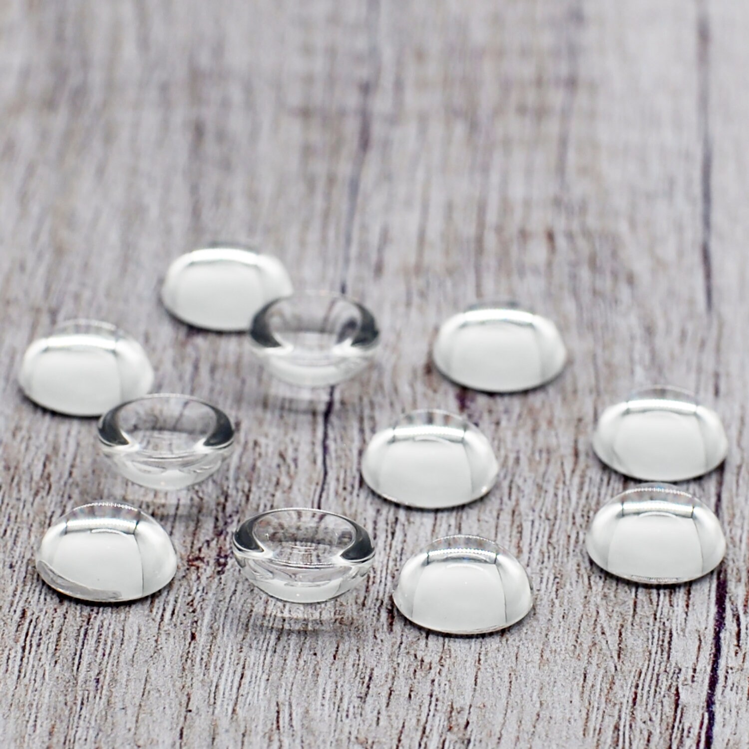 30/80/150PCS Half Sphere Round Crystal Glass Dome Cabochon, Half-ball ...